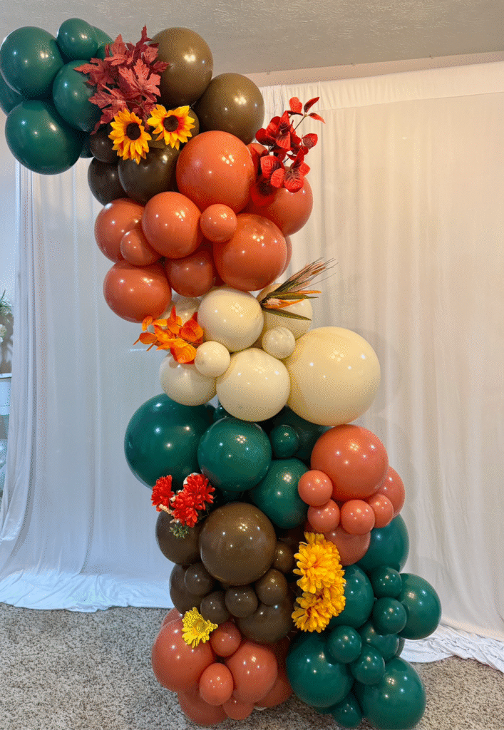 Freestanding Organic Balloon Garland - Sparkle & Float Balloon & Event ...